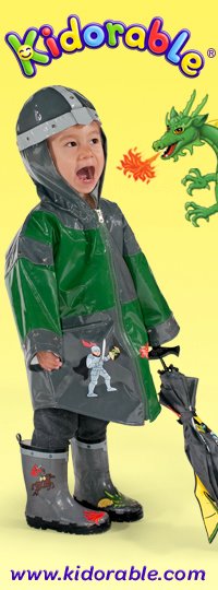 Kidorable Knight Rain Coat Review - Outnumbered 3 to 1