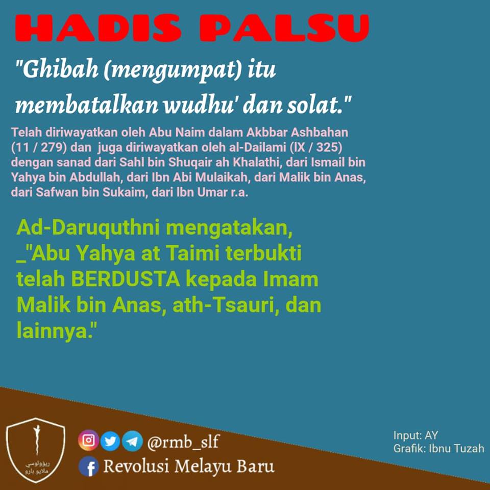 Kompilasi Infografik Hadis Palsu Dan Dhaif 2015-2018