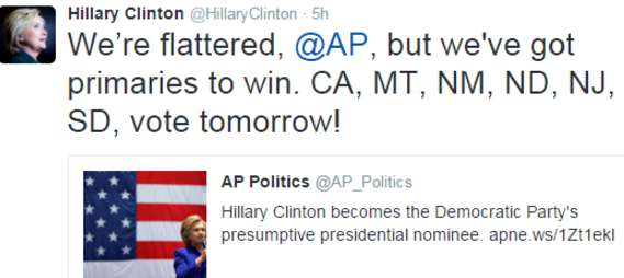 Hillary Clinton secures Democratic Party nomination after delegates count