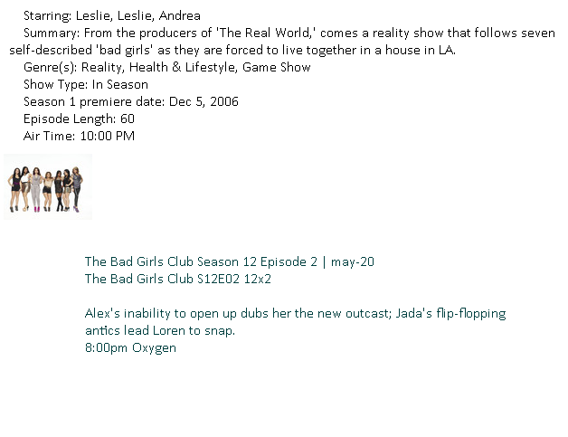 The Bad Girls Club Season 12 Episode 2 | may-20