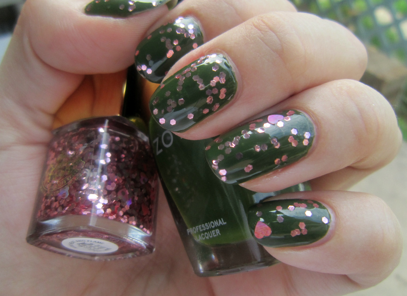Juicy Couture Pink Glitter & Zoya Shawn