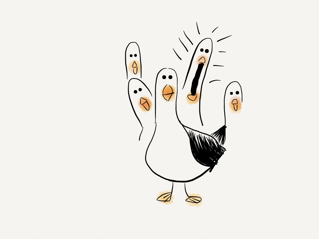 Mine Seagulls Finding Nemo Drawings Sketch Coloring Page