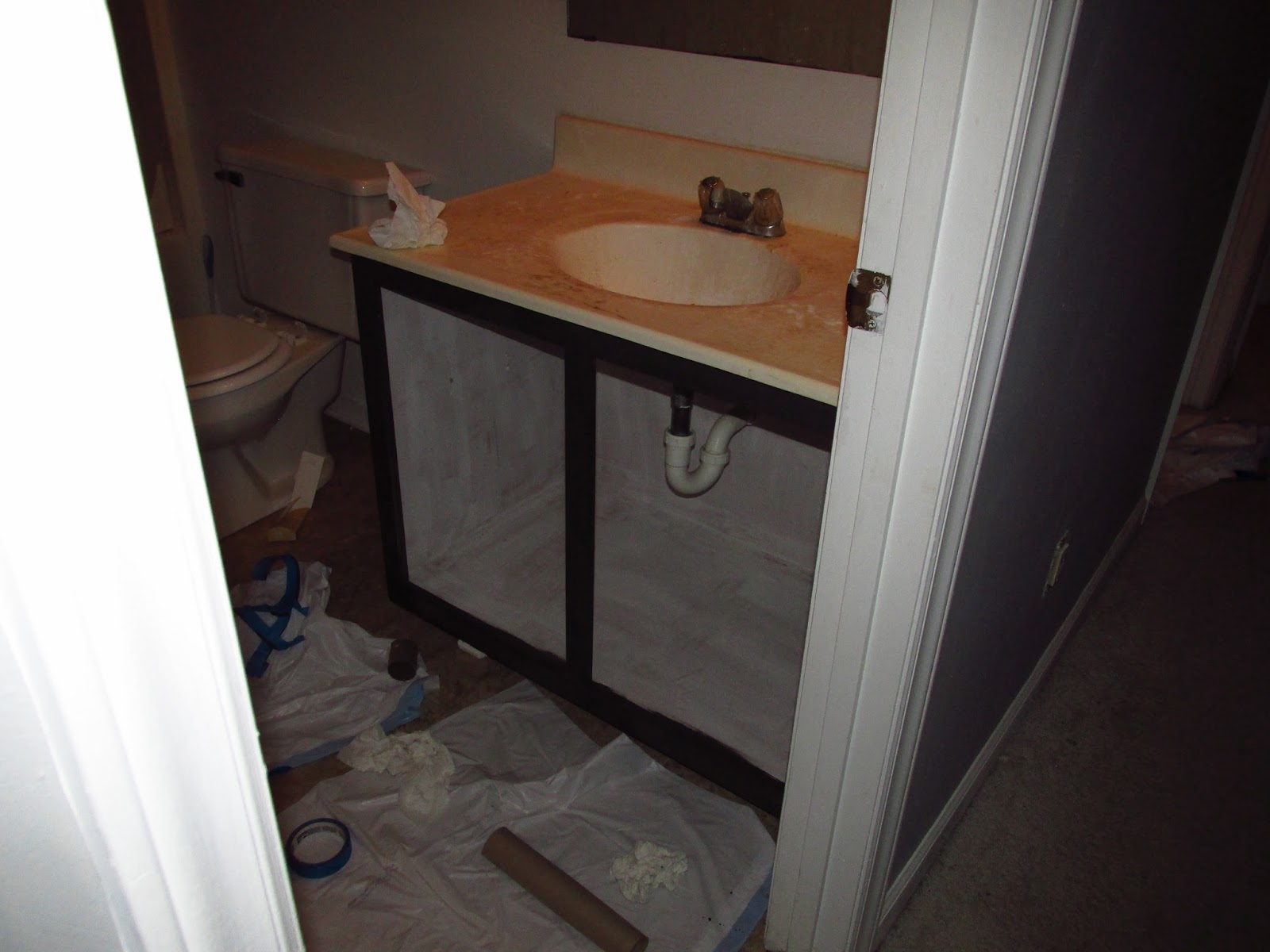 Simple Easy DIY: Redone Bathroom Vanities