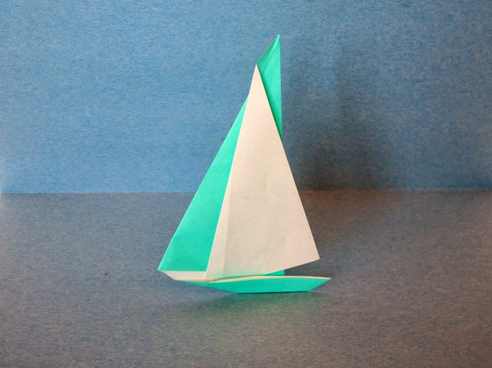 origami yacht ~ craft projects art ideas