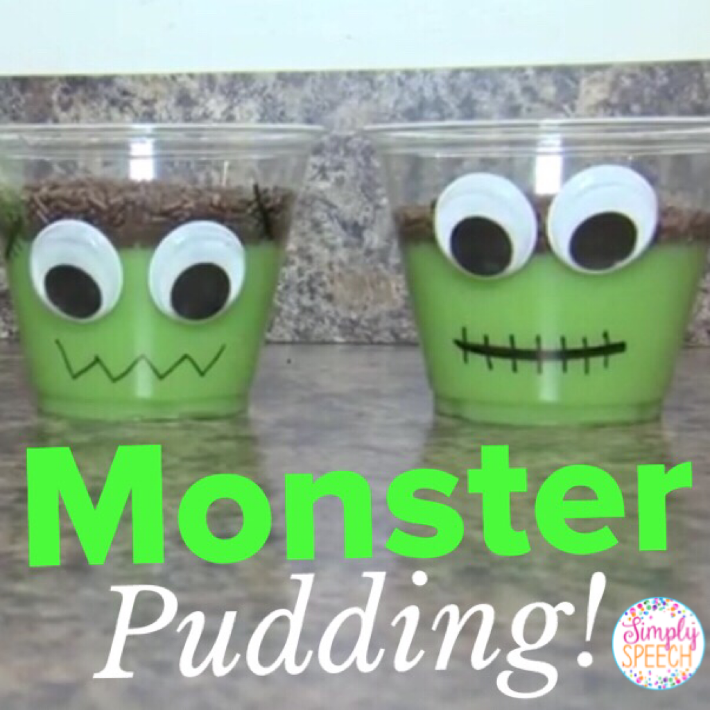 Pin of the Week: Monster Pudding! | Simply Speech
