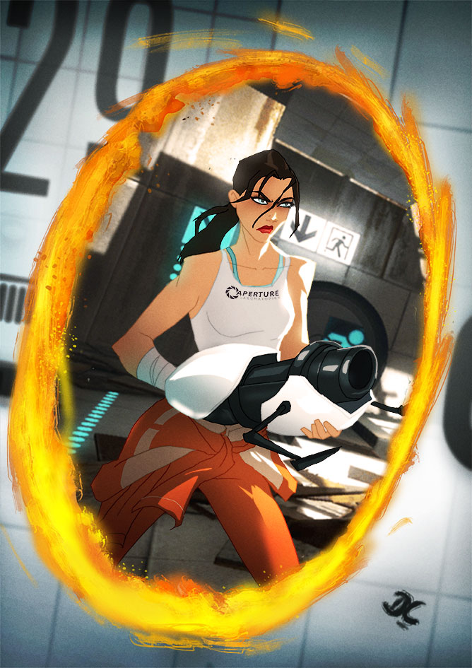 Cool Surface Lite: Chell from Valve Software's Portal 2