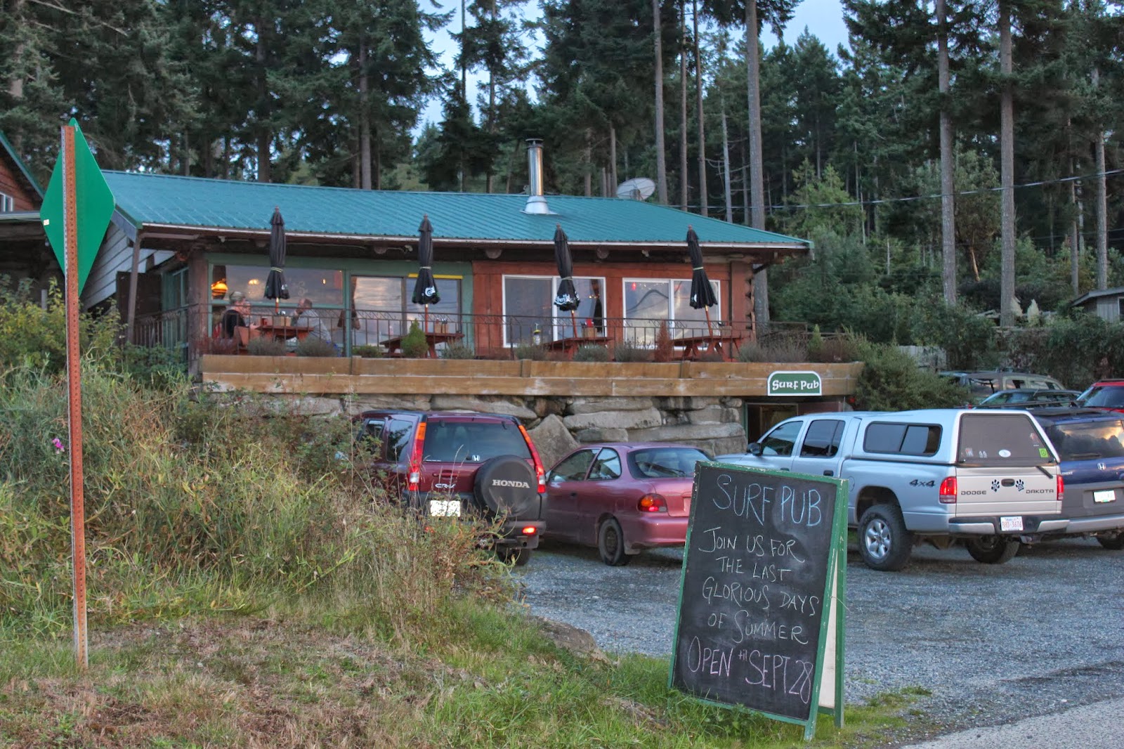 Life, Art and Travel of Lynn Myette: Surf Pub, Gabriola Island