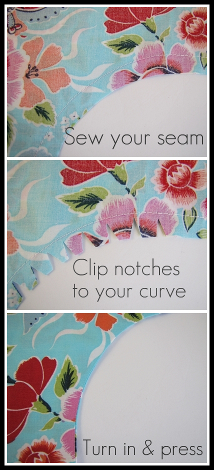 The Haby Goddess: Sewing Basics : Clipping your corners & curves