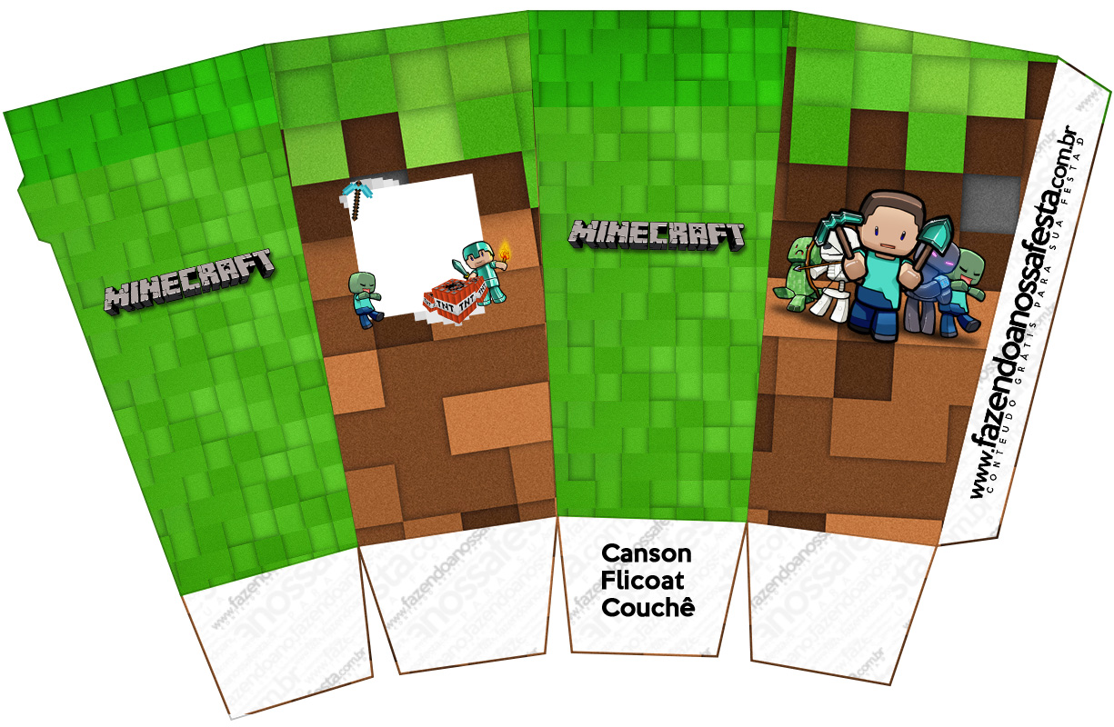 Minecraft: Cajas para Imprimir Gratis. - Oh My Fiesta! Friki
