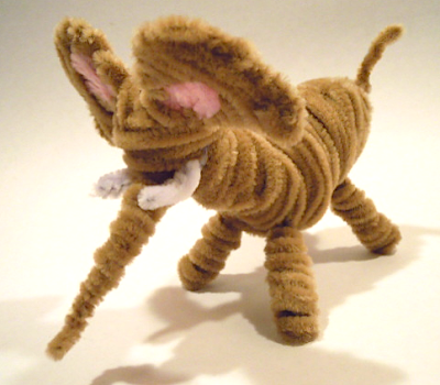 An Elephant a Day: Elephant No. 132: Pipe Cleaners