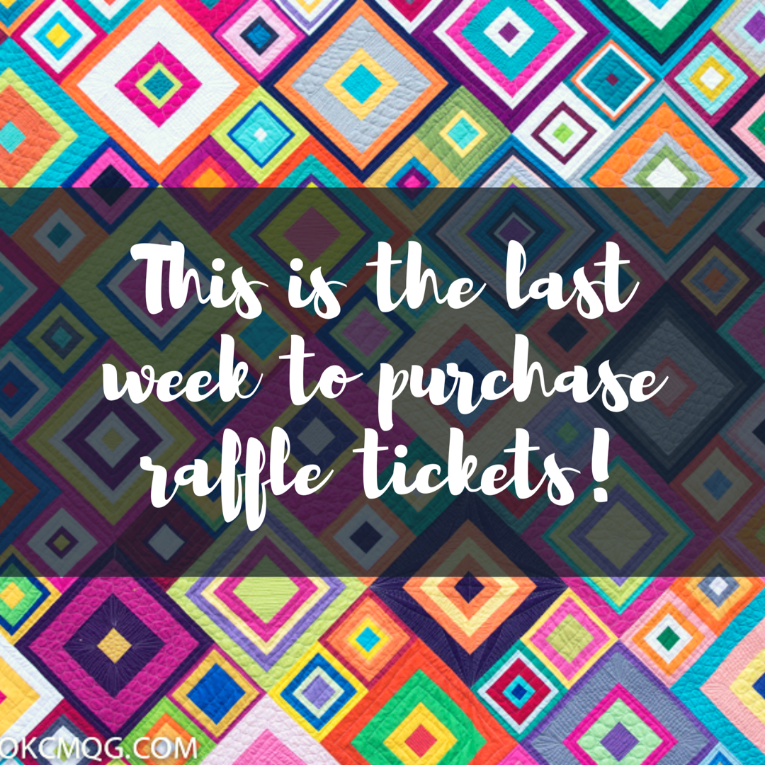 OKC Modern Quilters: Last week for buying Hip to be Square raffle tickets