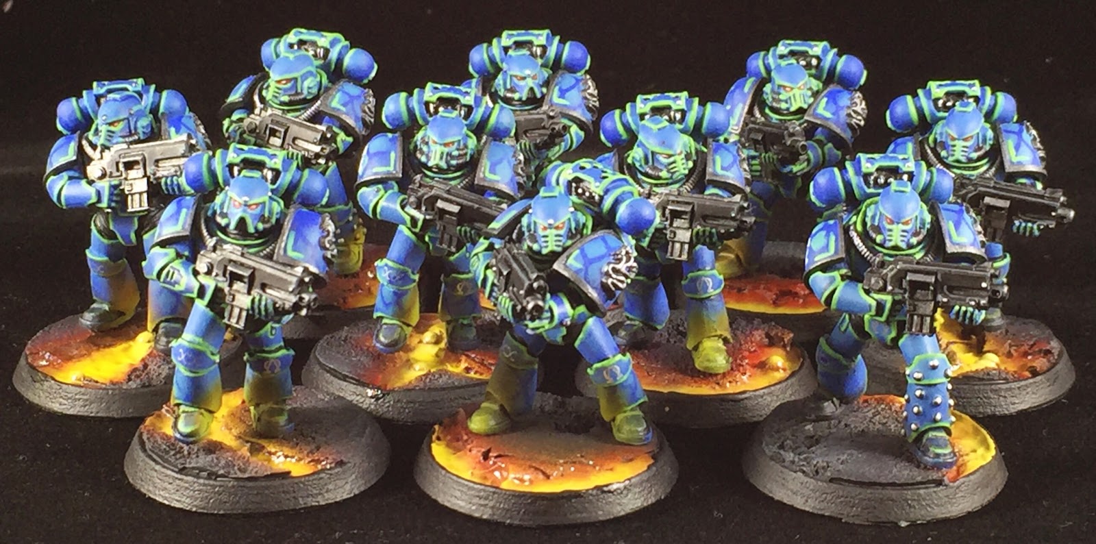 A Painted Life: On the Table: Alpha Legion Tactical Squad 1