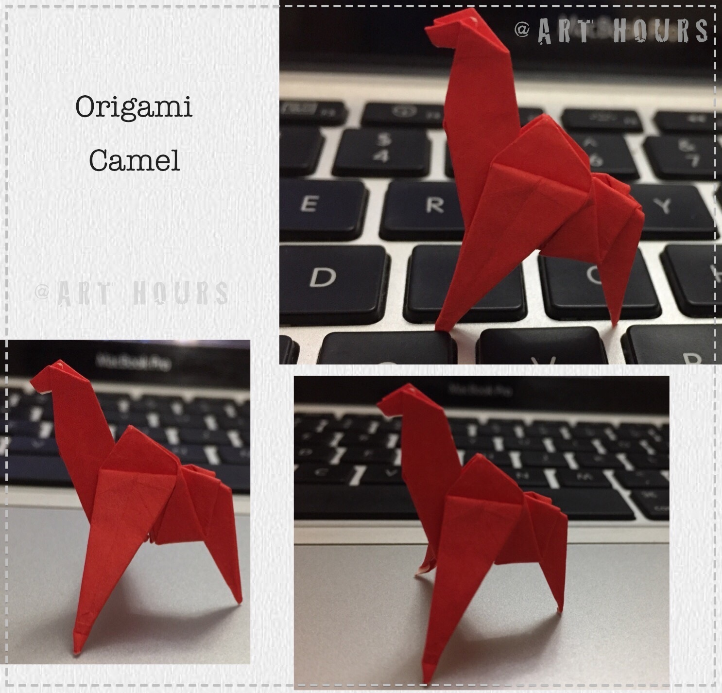 ArchGuide: Learn to fold an Origami Camel: Origami Tutorial