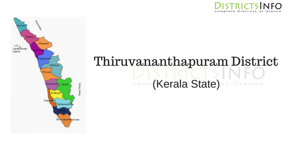 Thiruvananthapuram District With Talukas in Kerala State
