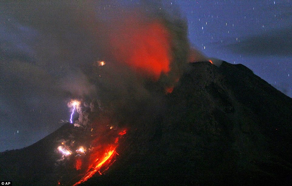 Koleksi Foto Menarik Gunung Berapi Sinabung Meletus - JanganIgnore