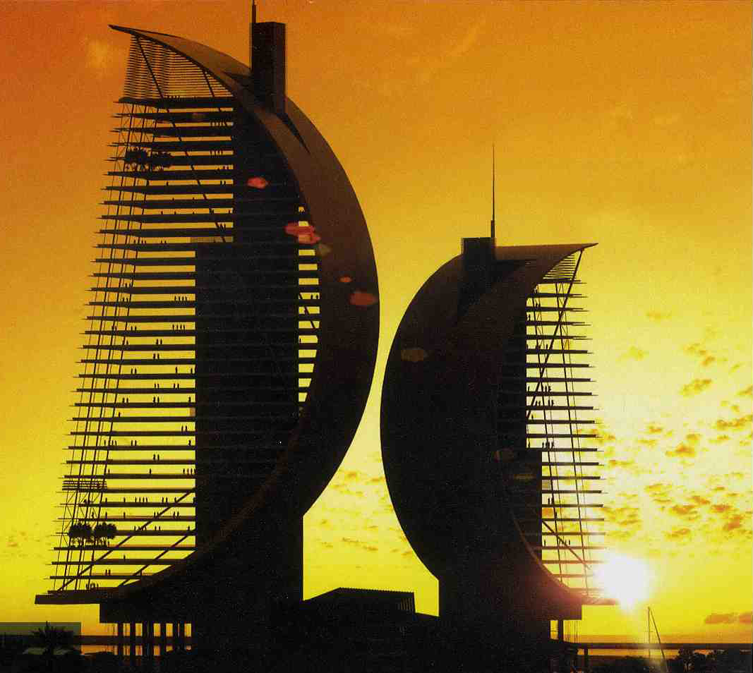 NEW Architecture - Design city: Doha TWIN TOWERS