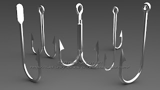 CAD designs by Ivan: Fishing hooks (free CAD download file)