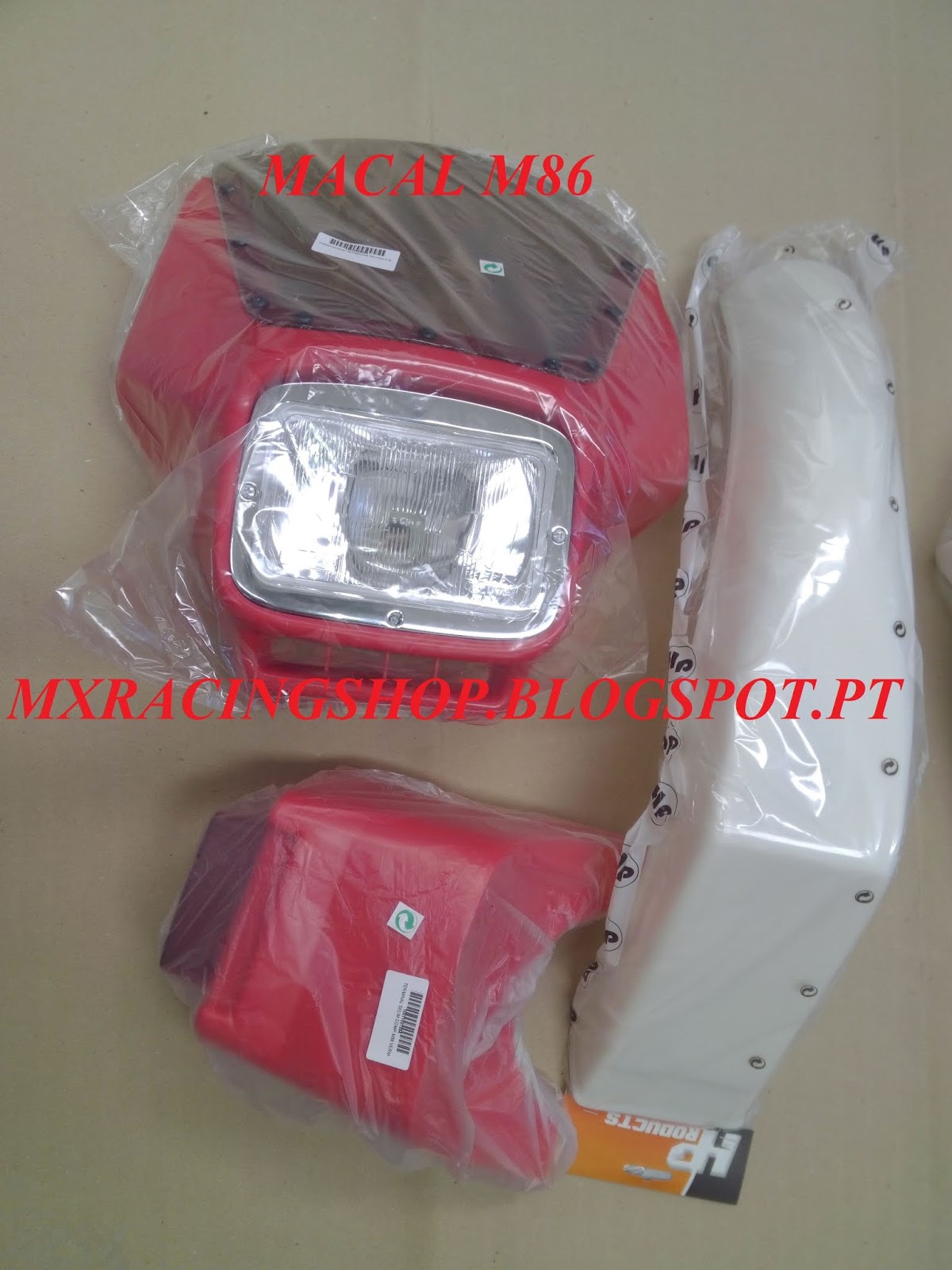 MX RACING SHOP: KIT PLÁSTICOS MACAL M86 / M83