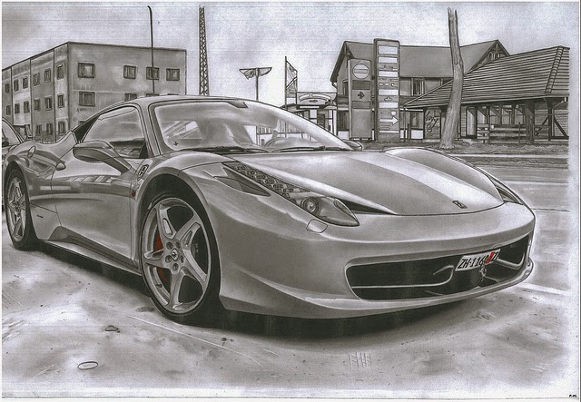 Drawings: Car and Bike Drawing