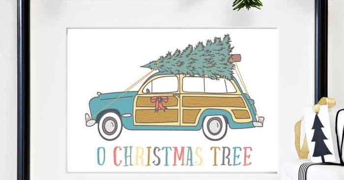 Free Printable Christmas Tree Car | i should be mopping the floor