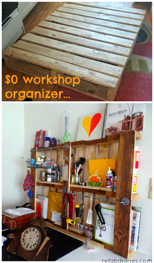 Upcycle: Pallet organizer | the ReFab Diaries