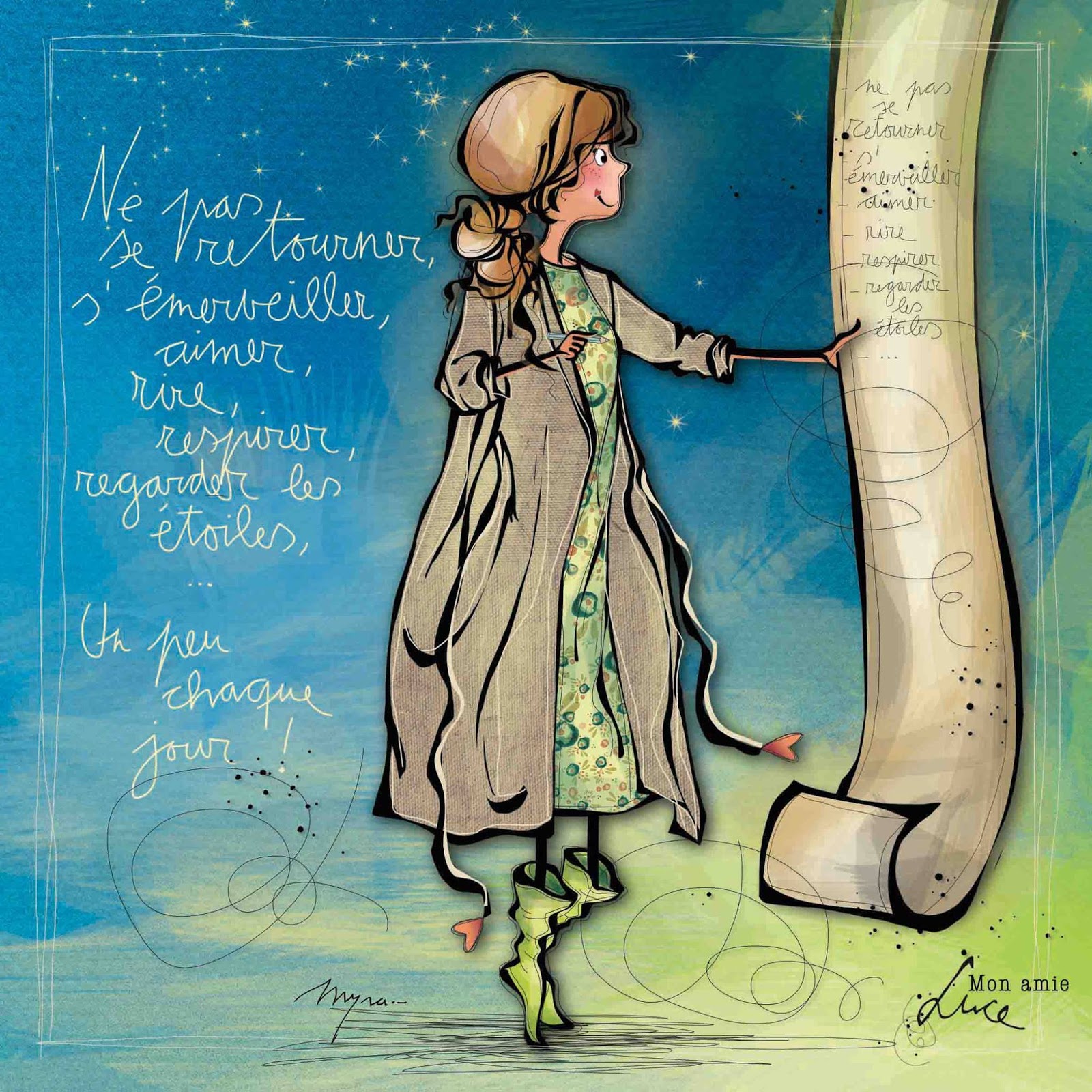 MYRA & les couleurs ...: mon amie "LUCE"