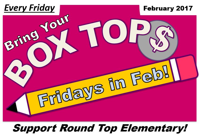 The Round Top Review: February Box Tops Contest