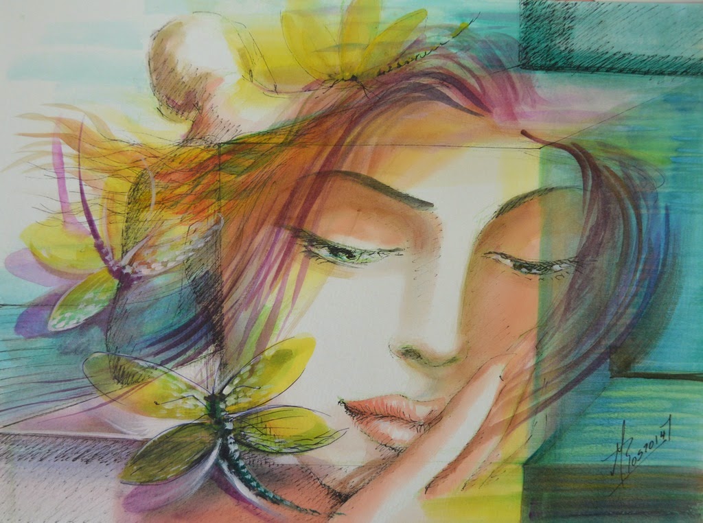 Pintura Moderna y Fotografía Artística : Cuadros Modernos en Acuarela ...
