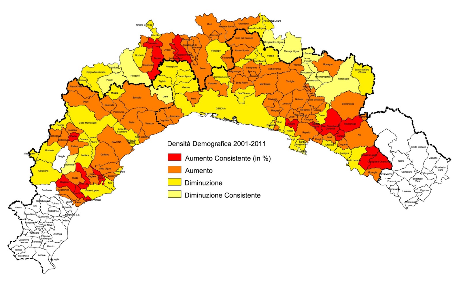 L'area metropolitana di Genova: Costa ed entroterra del territorio ...