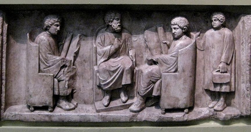 DOMVS ROMANA: Magister et Grammaticus, escuela y maestros en Roma antigua