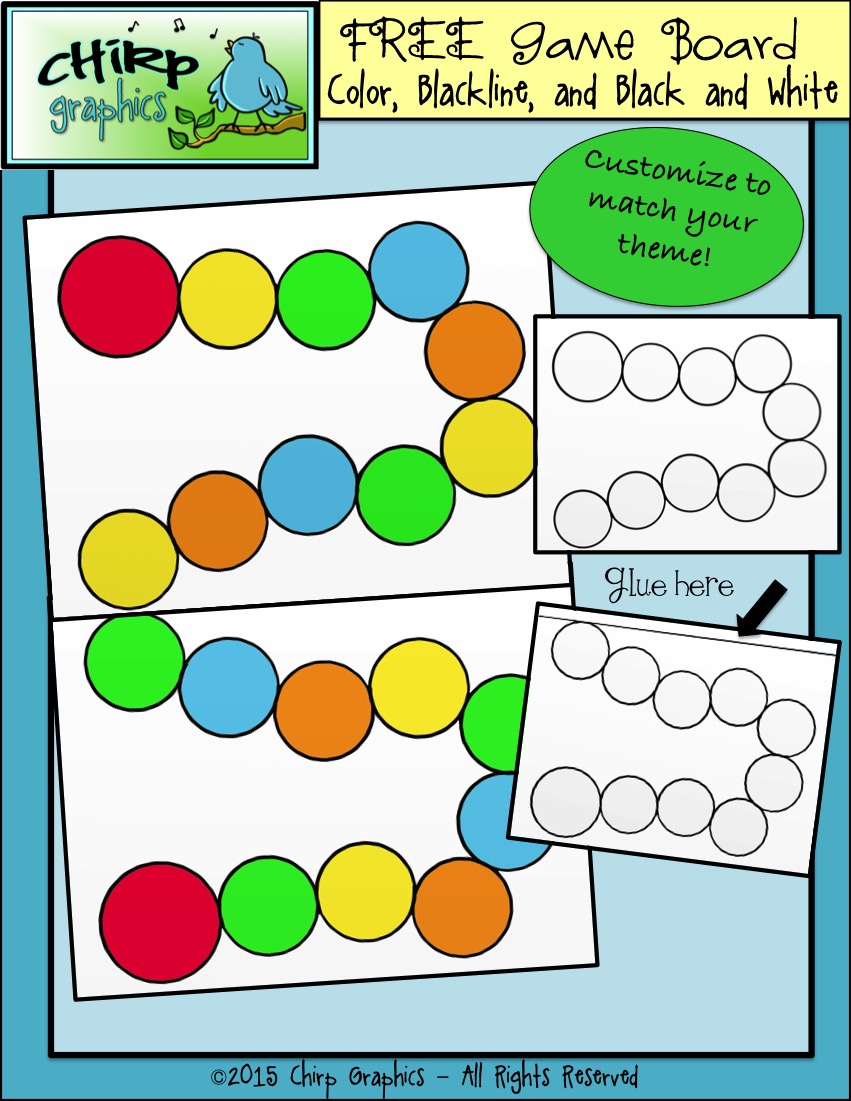 Classroom Freebies Too: FREE Blank Game Board for your Creations!