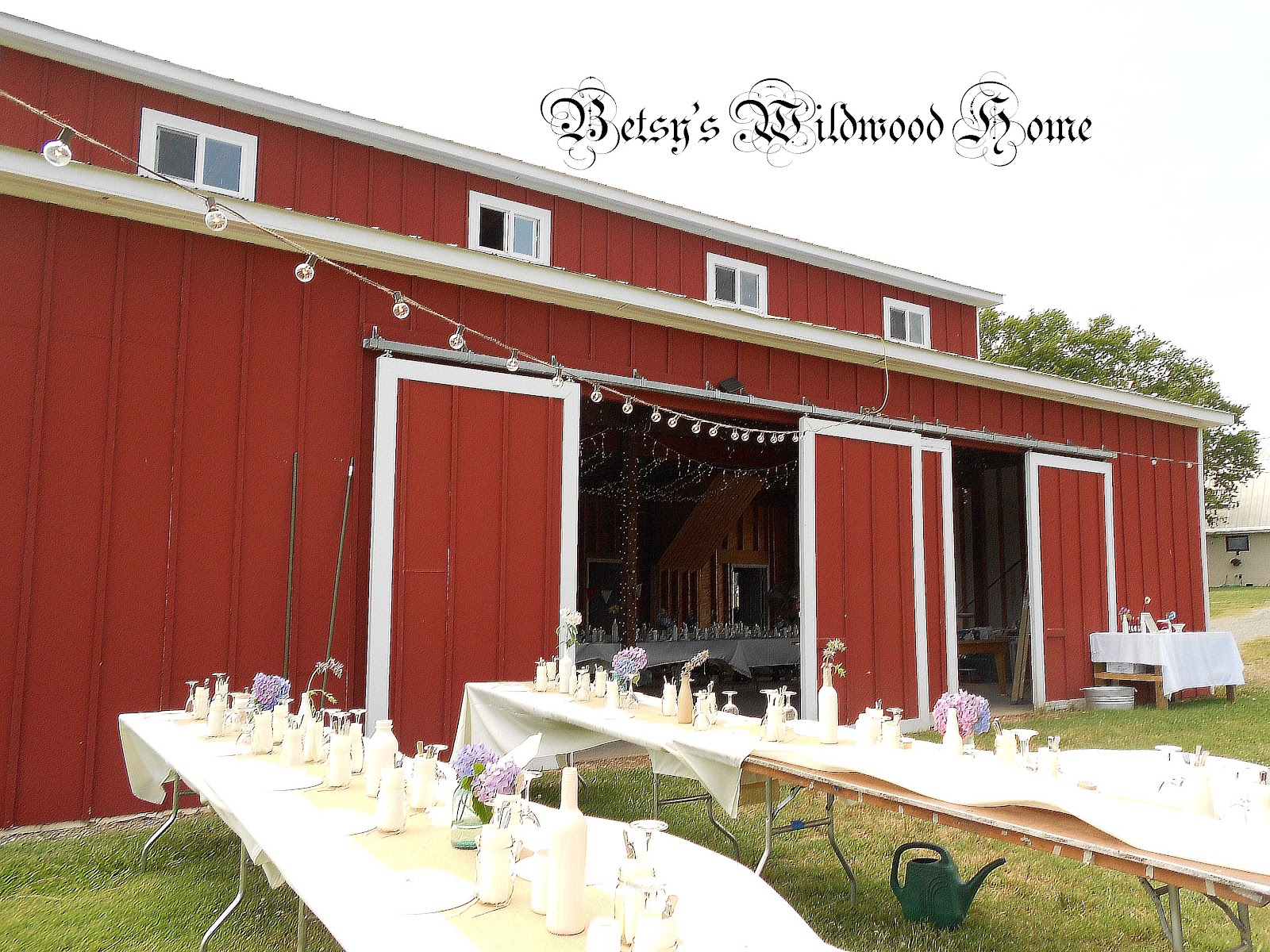 Betsy's Wildwood Home: Red Barn Wedding (pt. 1)