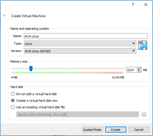 Installing Arch Linux in VirtualBox ~ BE OPEN SOURCE