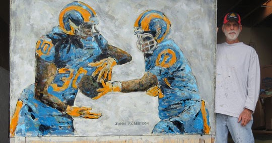 Los Angeles Rams Quarterback Case Keenum running back Todd Gurley ...