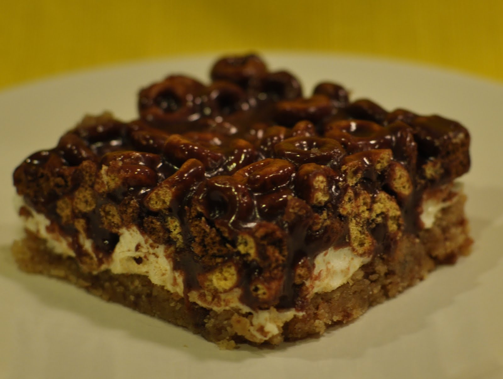 You Go Girl!: Chocolate Cheerios Marshmallow Bars