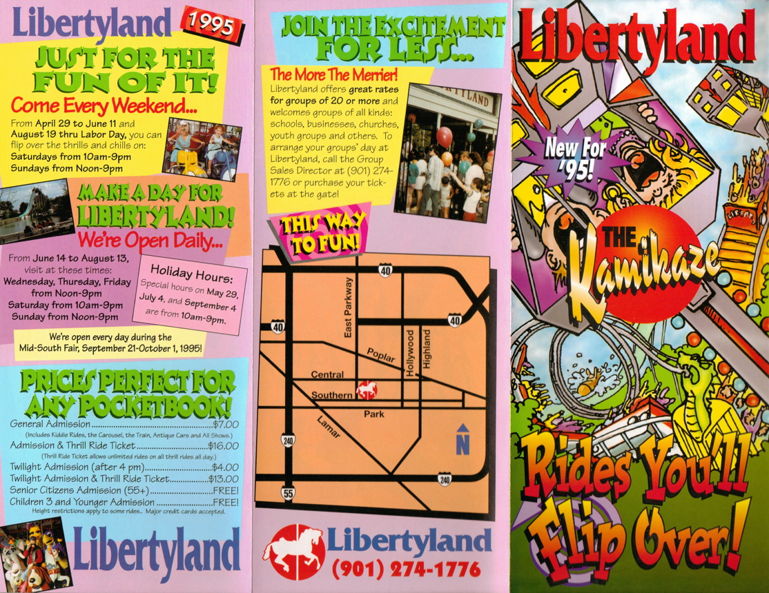 NewsPlusNotes: From The Vault: Libertyland 1995 Brochure