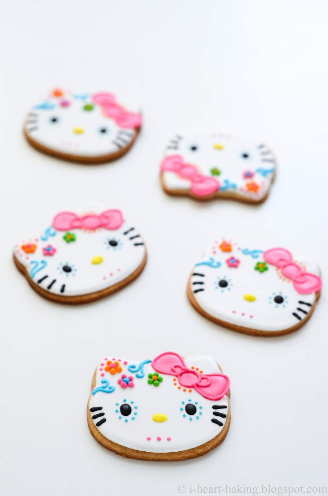 i heart baking!: hello kitty dia de los muertos sugar skull cookies