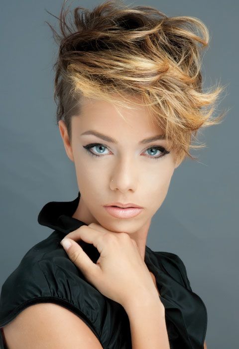 Cortes de pelo corto-Pixie con flequillo 2019