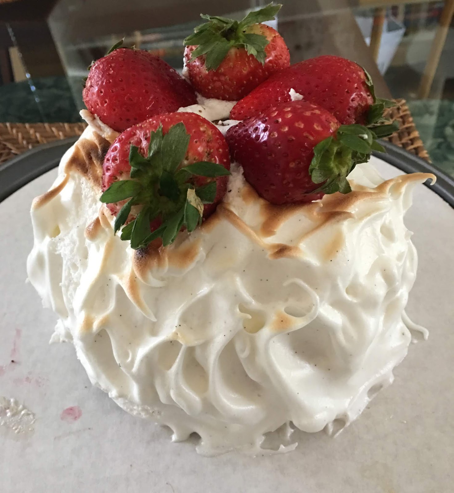 A Baked Alaska as a Birthday Cake