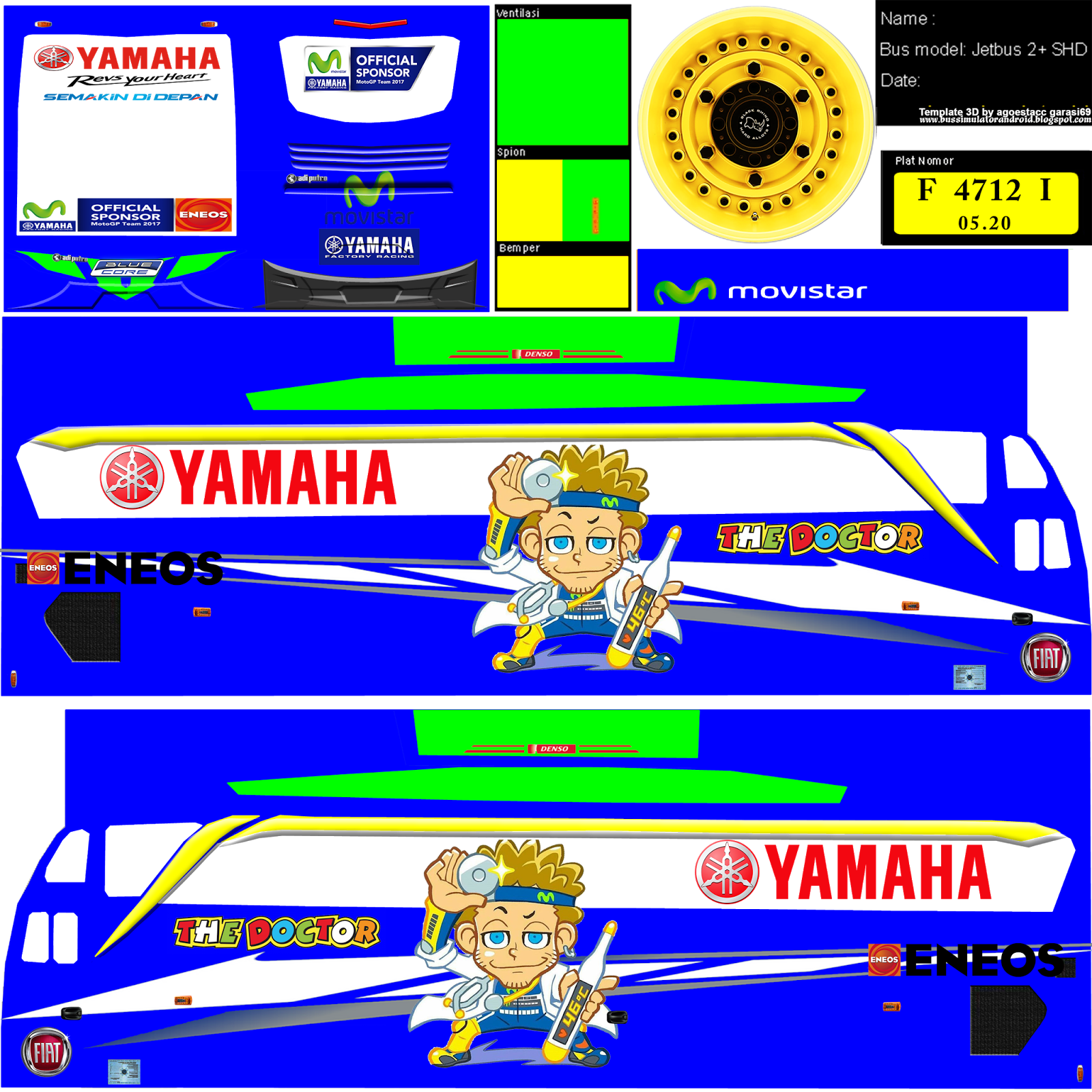 Berbagai Livery Bus Simulator Indonesia Part 1 | Download Livery BUSSID Mod