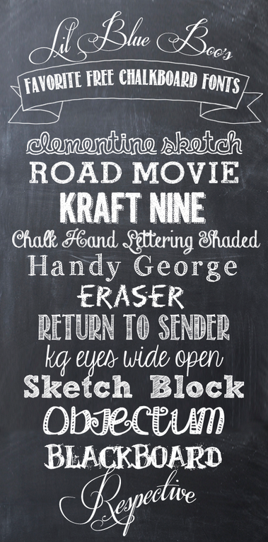 Las Cosas Ricas de Gaby!: Fuentes Efecto Tiza