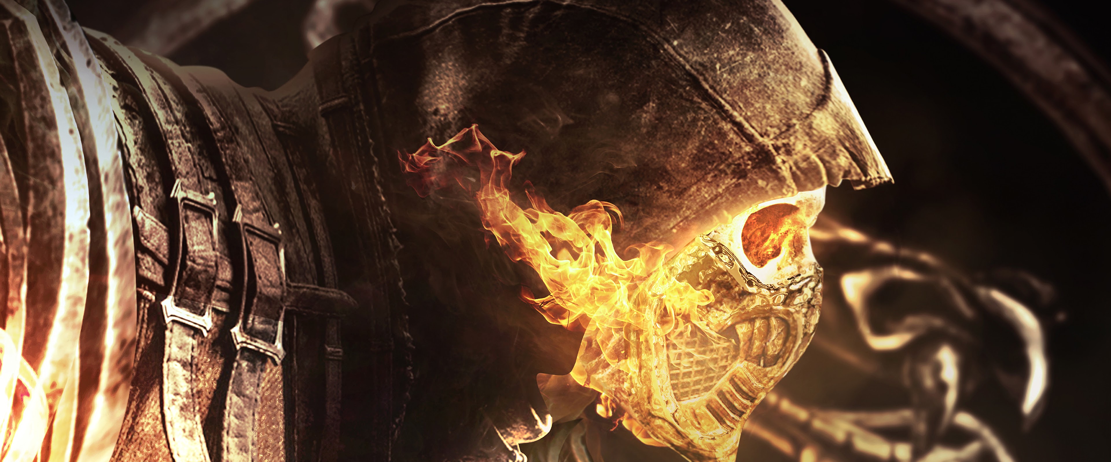 Scorpion, Skull, Flaming, Mortal Kombat 11, 4K, 3840x2160, #38 ...