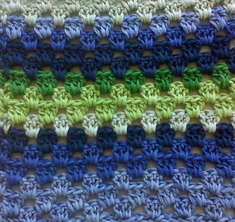 Hekel Idees: Tutoriaal: Gehekelde Strepe: Ouma Se Manier