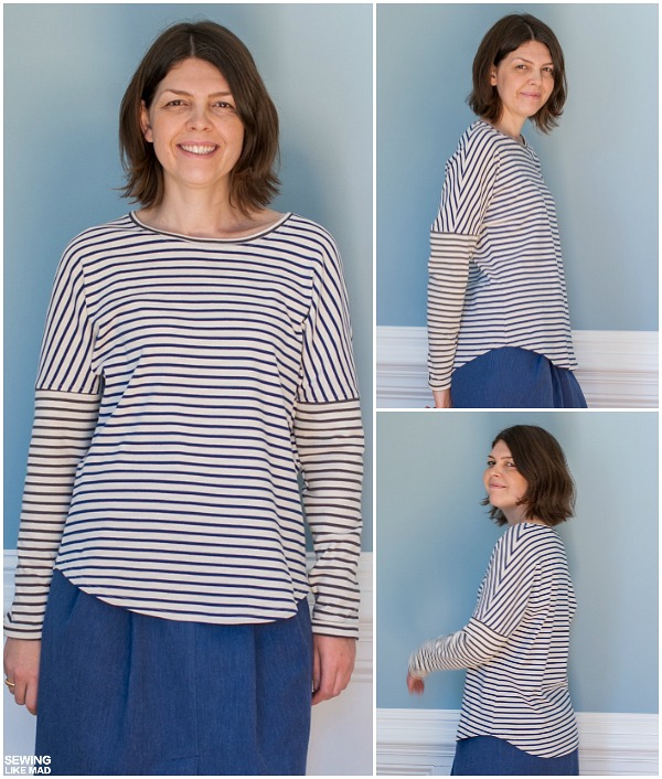 Sewing Like Mad: The Aurora Tee (Hey June Patterns) + Burda Style ...