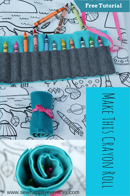 Sew Happily Ever After: FREE Crayon Roll Tutorial