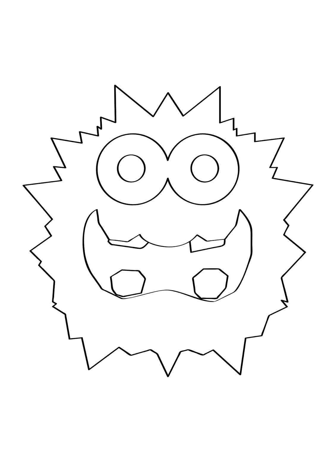 Desenho para colorir e imprimir Fuzzy Super Mario PDF