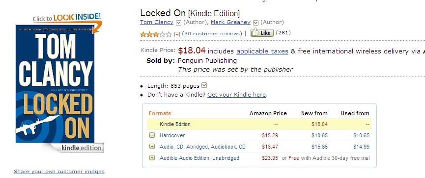 Why does Amazon list 2 different prices for a Kindle book?