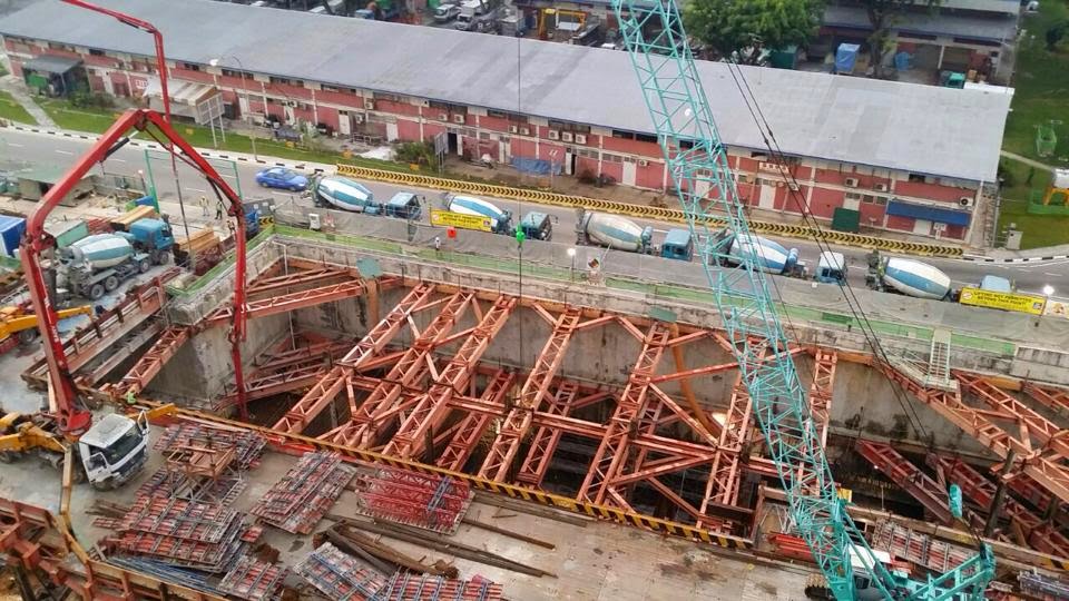 Downtown Line Construction: October 2014