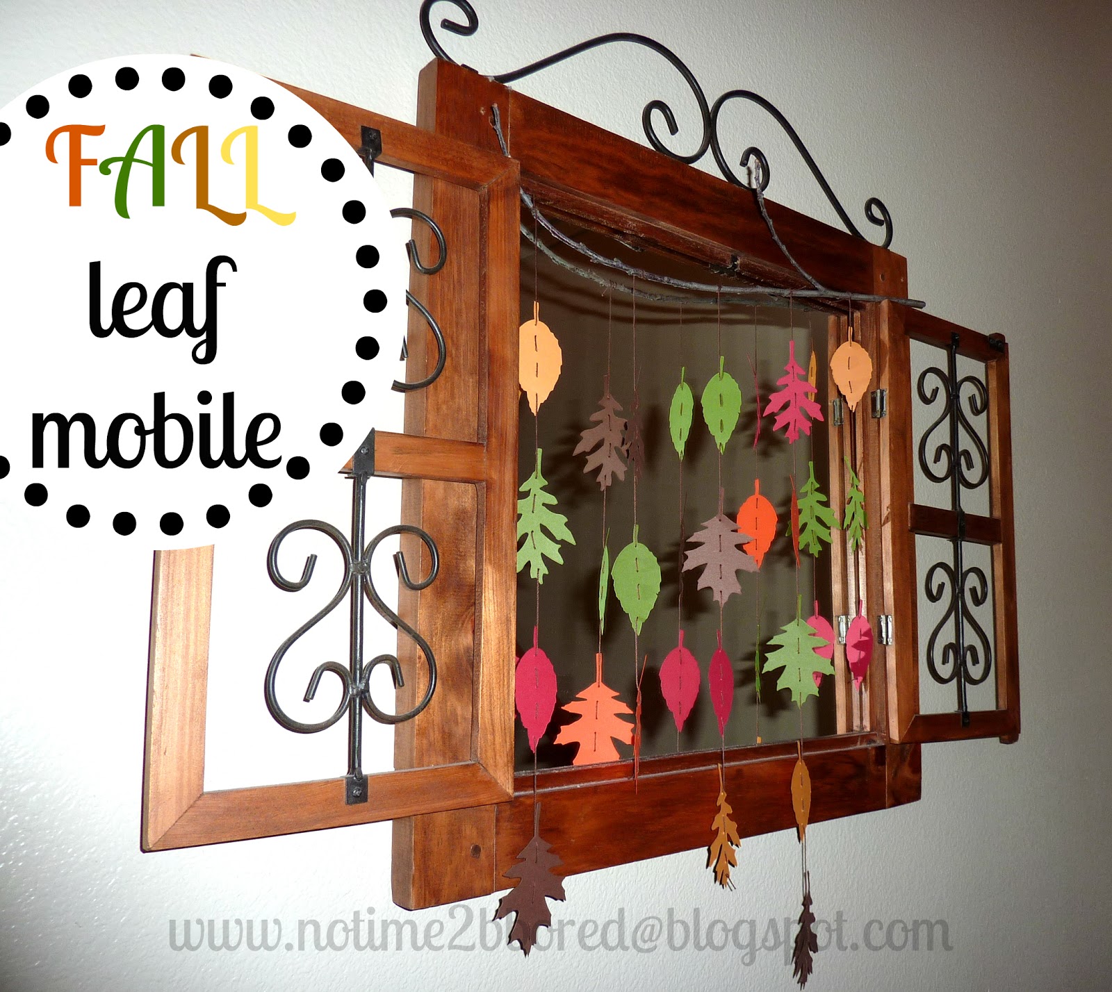 No time to be bored: Fall leaf mobile - and a blog to check out