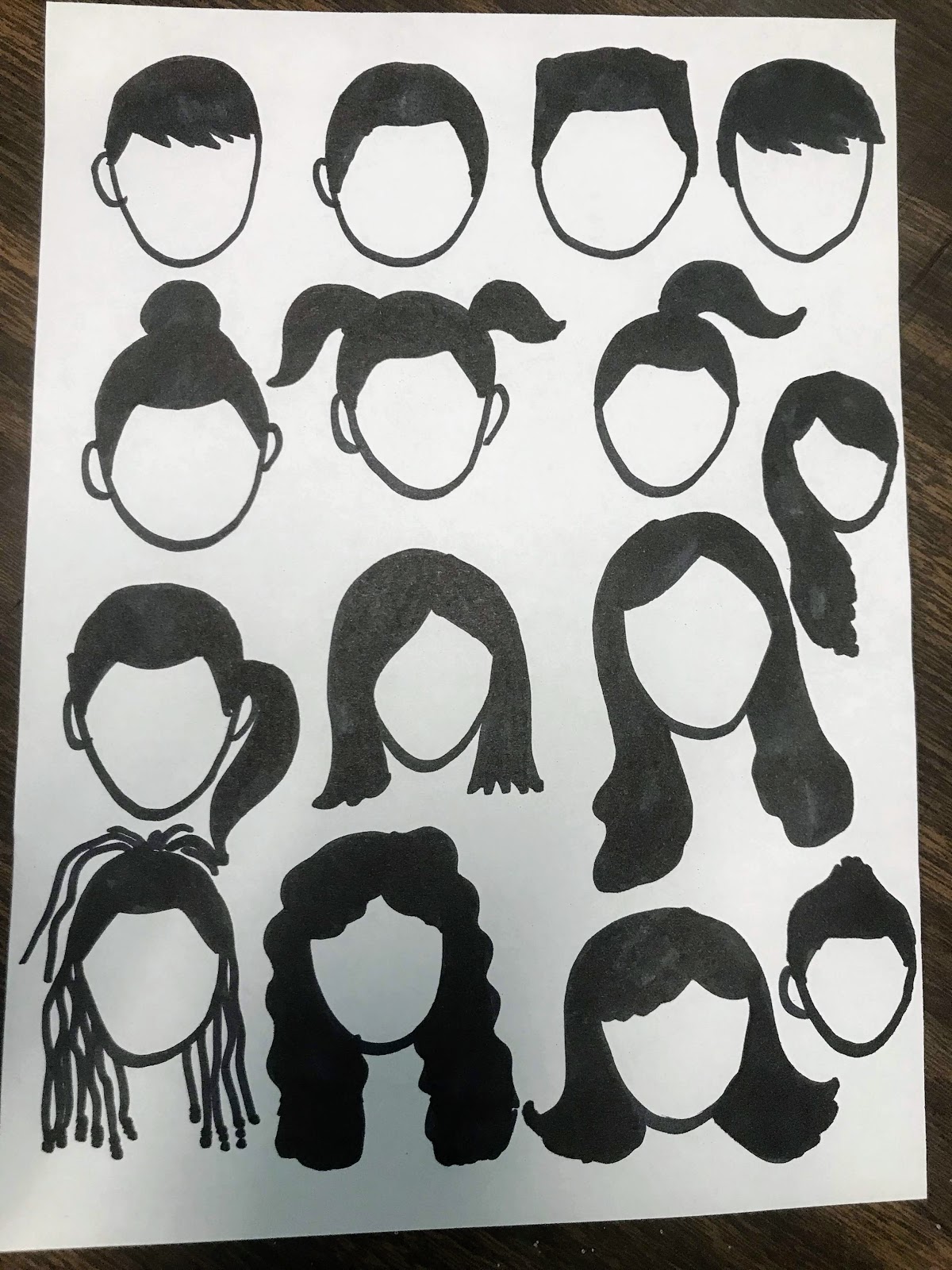 Elements of the Art Room: Wonder Inspired 4th grade Self Portraits